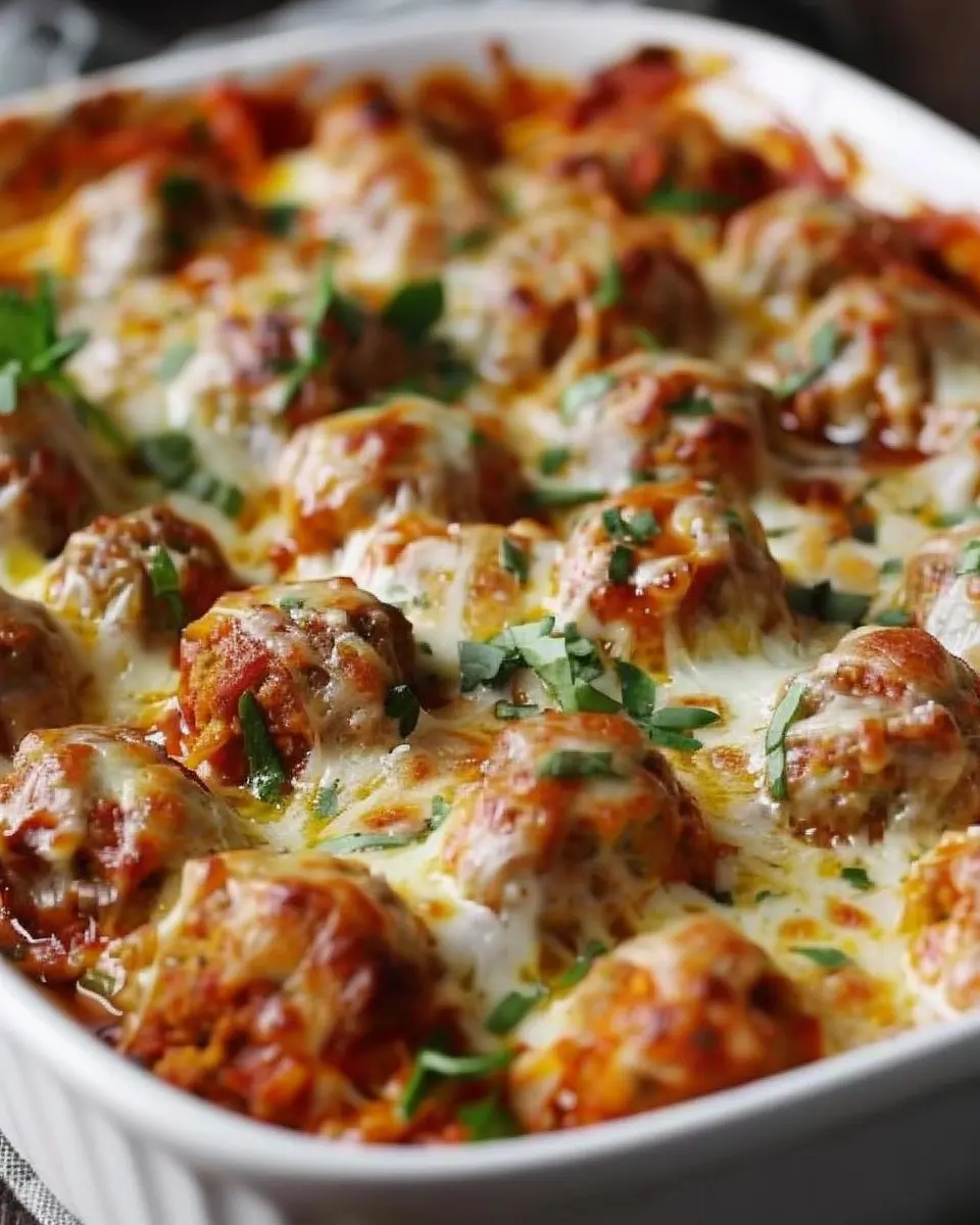 dump-and-bake meatball casserole